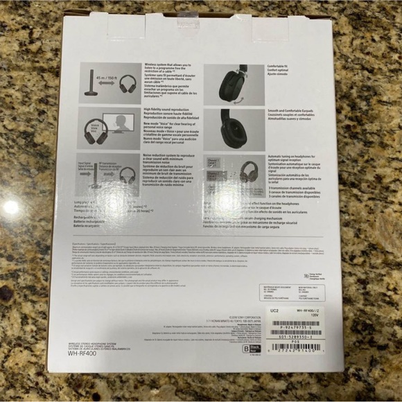 Sony | Headphones | Sony Whrf40 Rf Wireless Headphones | Poshmark